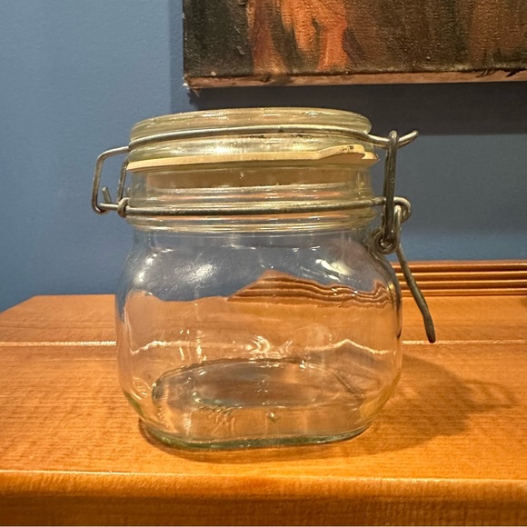 Kitchen | Vintage Clear Glass Hermetic Jar Made In England 50ml | Poshmark